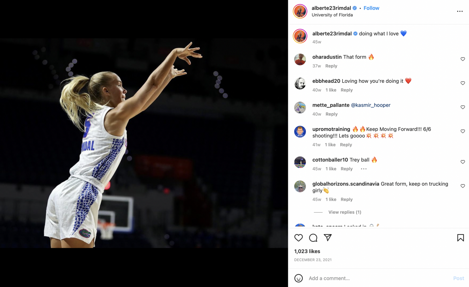 FEATURE: Alberte Rimdal's Move from Denmark to the Gators - WRUF 98.1 ...