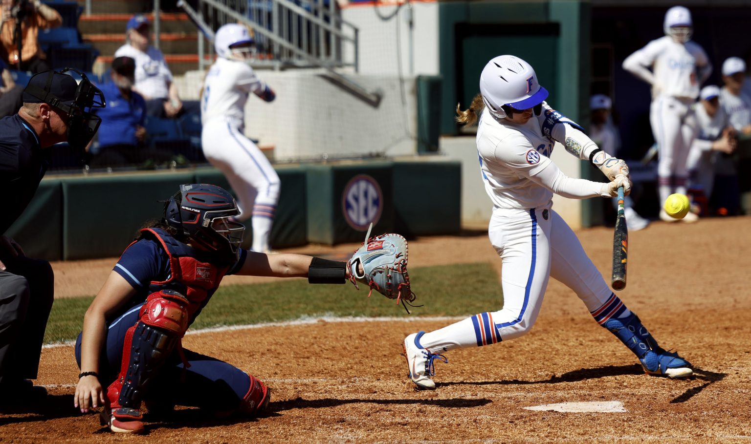 Gators Korbe Otis(33) strike the ball during the game against Il - WRUF ...